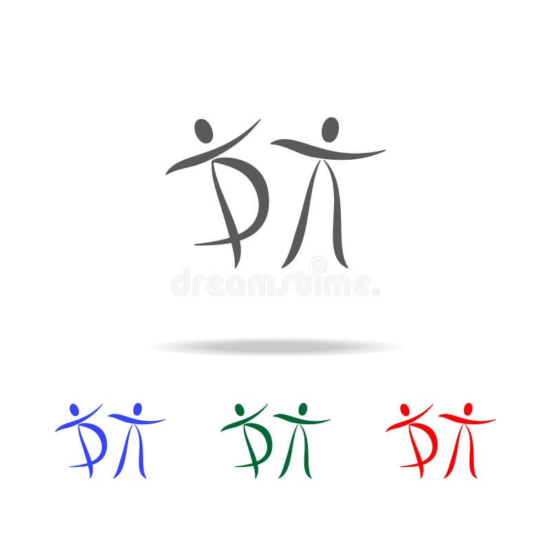 Dancing Couple Icon. Elements of Dance Multi Colored Icons. Premium ...