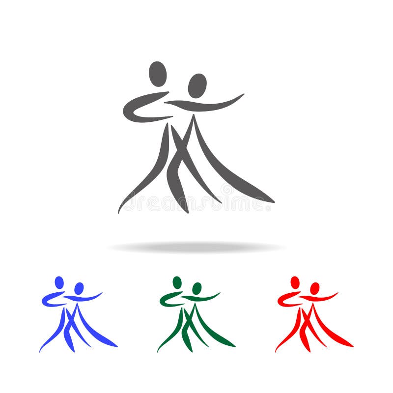 Dancing Couple Icon. Elements of Dance Multi Colored Icons. Premium ...