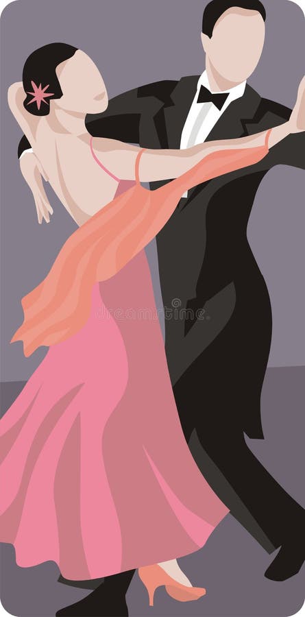 Dancing Couple Illustration Stock Vector - Illustration of clipart ...