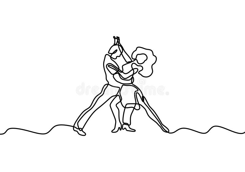 Tango Dance Lineart Stock Illustrations 29 Tango Dance Lineart Stock