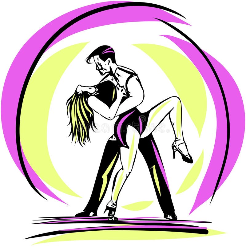 Dancing Couple Perfect for Dance Studios, Event Posters, or Music ...