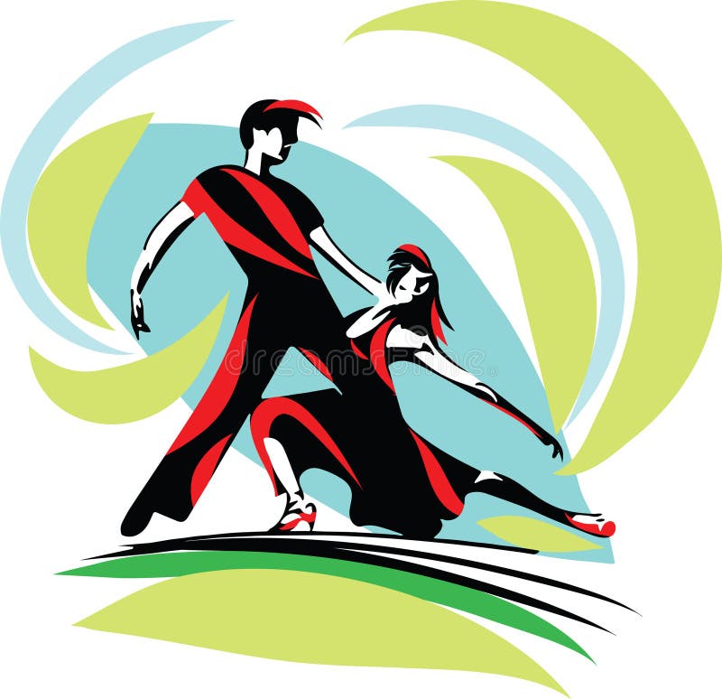 Dancing Couple Perfect for Dance Studios, Event Posters, or Music ...