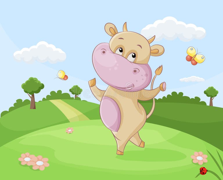 Dancing Cow Stock Illustrations – 743 Dancing Cow Stock Illustrations ...