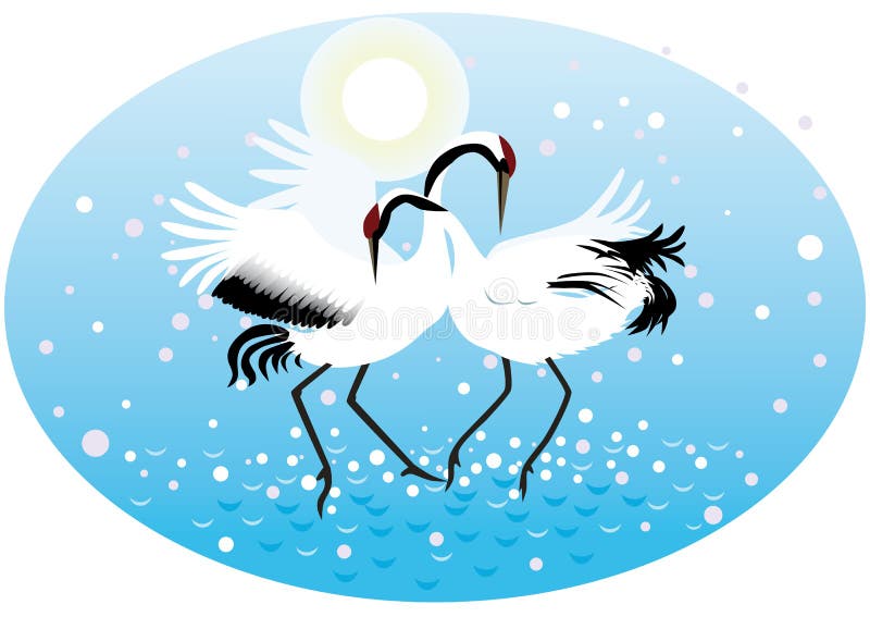 Cranes Love Stock Illustrations – 113 Cranes Love Stock Illustrations ...