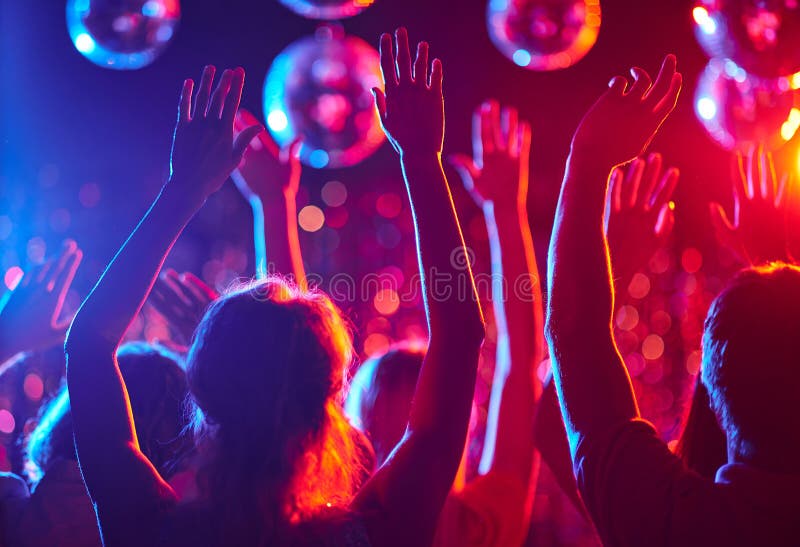 Dancing crowd stock image. Image of friend, clubbing - 61331491