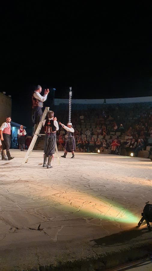 Dancing Cyprus Traditional Dances during a Performance in Nicosia ...