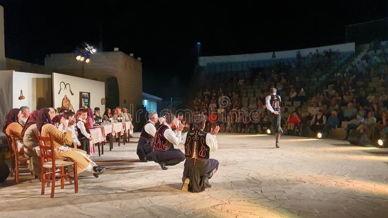 Dancing Cyprus Traditional Dances during a Performance in Nicosia ...