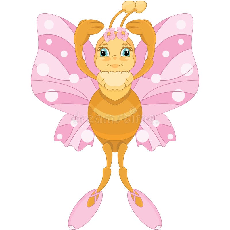 Ballerina della farfalla illustrazione vettoriale. Illustrazione di ...