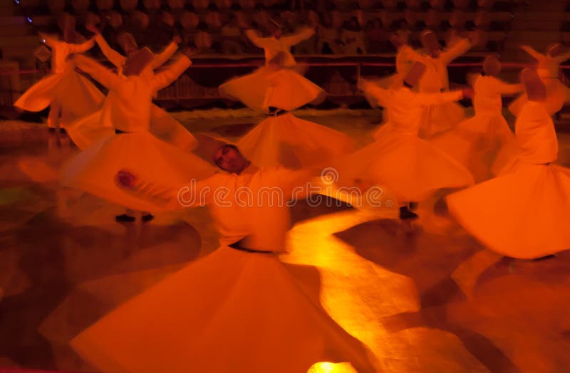 Dancing dervishes in Konya editorial stock image. Image of show - 68702884