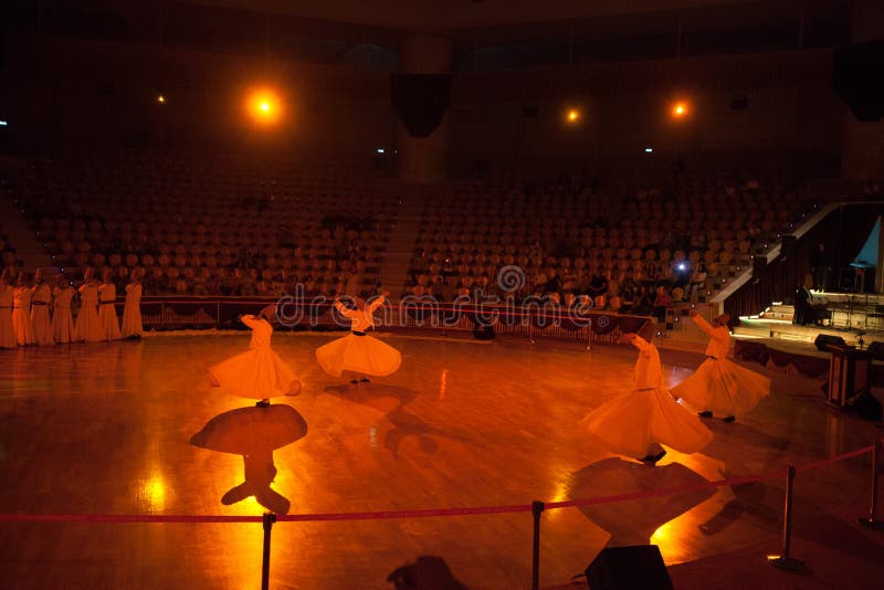 Dancing dervishes in Konya editorial stock image. Image of costume ...