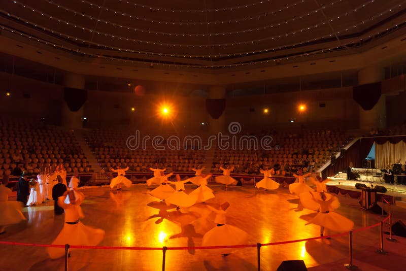 Dancing dervishes in Konya editorial stock image. Image of educational ...