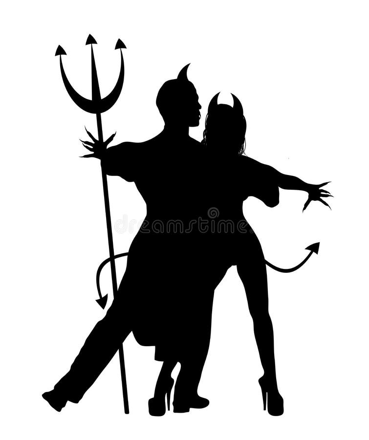 Dance with the Devil stock illustration. Illustration of burn - 3332963
