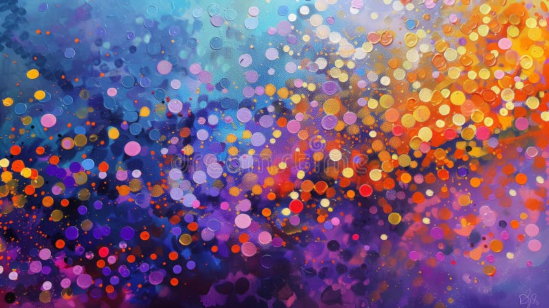 Dancing Dots: Abstract Colorful Reflection Stock Photo - Image of ...