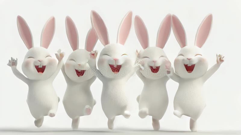 Dancing Easter BUnnies stock video. Video of bunny, copy - 368786523