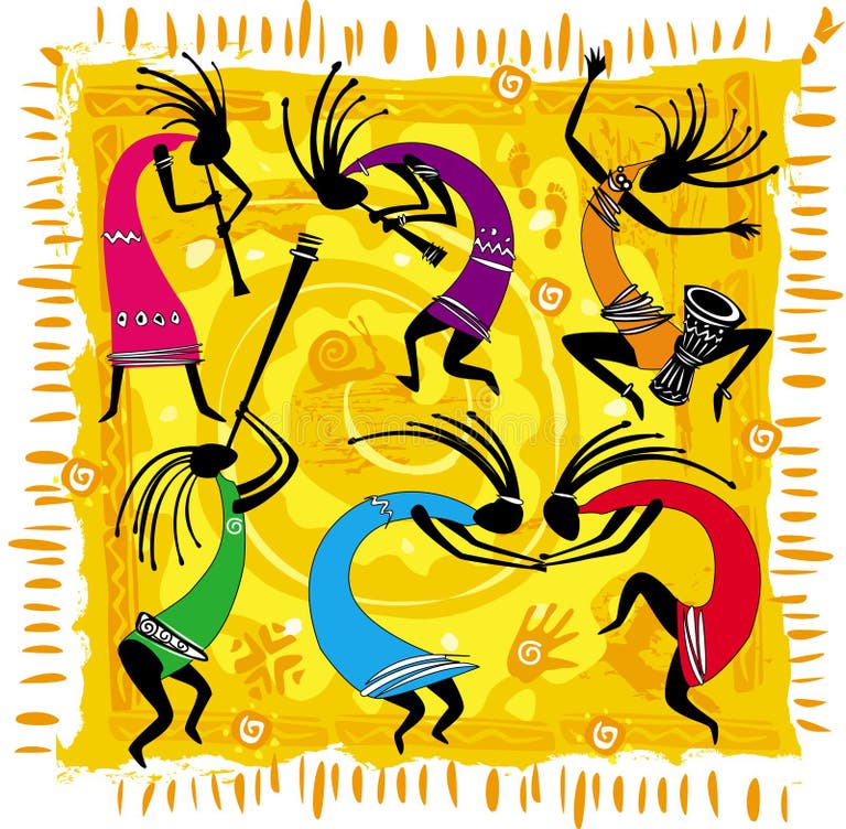 Tribal Dance Figures Stock Illustrations – 279 Tribal Dance Figures ...
