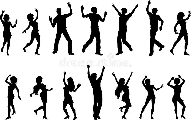 Dancing Figures stock vector. Illustration of figure, girl - 8138762