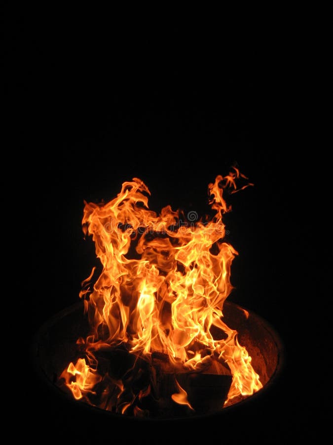 Dancing flames. stock image. Image of flaming, fireflies - 83218985