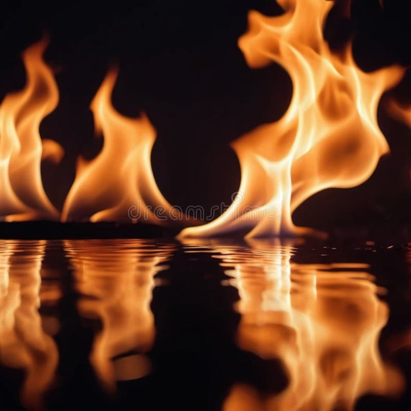 Dancing Flames. Tongues of Flame. Burning Fire, Bonfire. Fire is ...