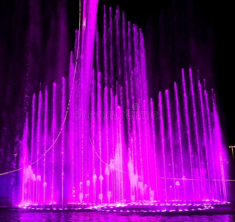 Dancing Fountain in the Park Stock Photo - Image of spray, fountains ...