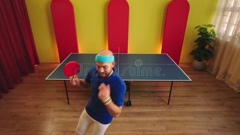 Dancing Funny Good Looking Guy in Front of the Camera he Get Ready To ...