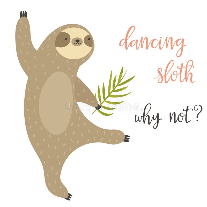 Dancing Sloth Stock Illustrations – 61 Dancing Sloth Stock ...