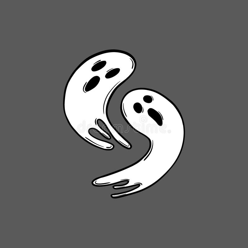 Dancing ghost stock illustration. Illustration of moustache - 259166962