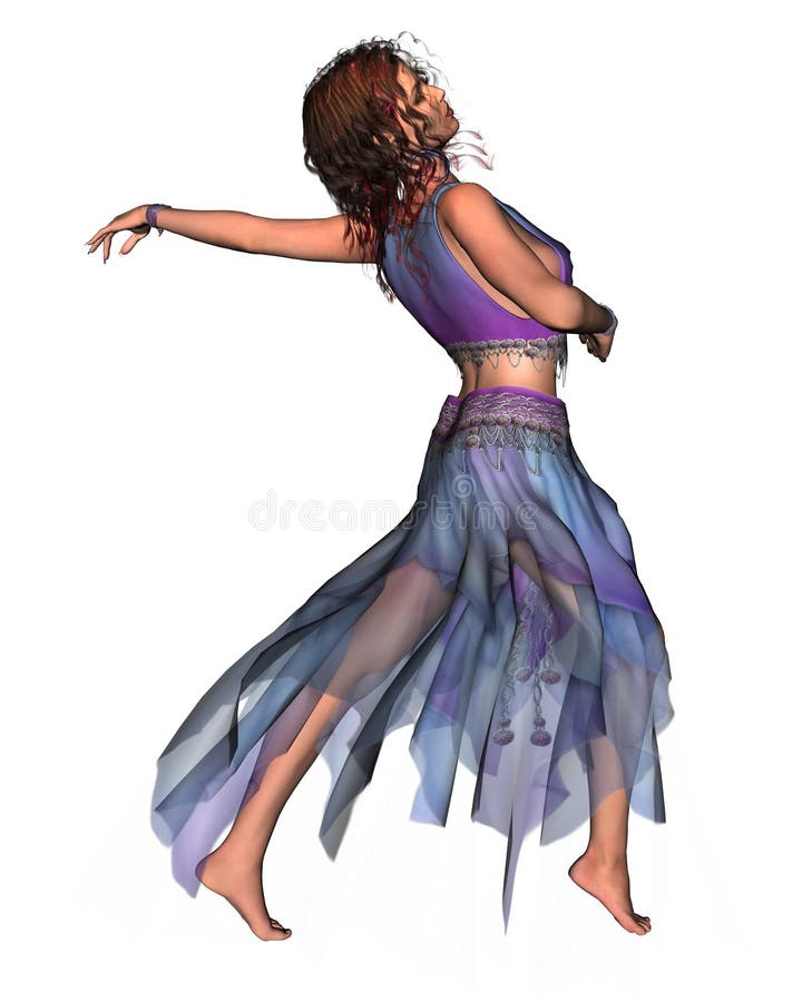 Dancing Girl - 1 stock illustration. Illustration of haired - 3480230