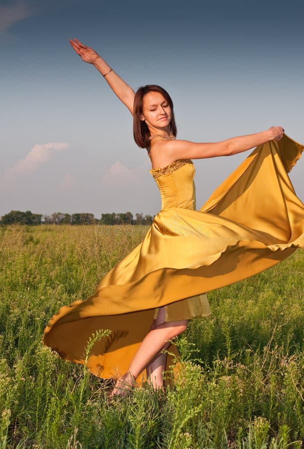Dancing girl stock image. Image of freedom, harmony, beautiful - 11019515