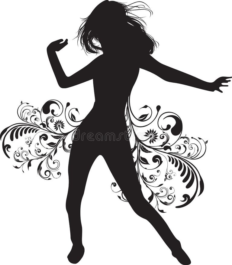 Shadow Dancing Girl Stock Illustrations – 1,712 Shadow Dancing Girl ...