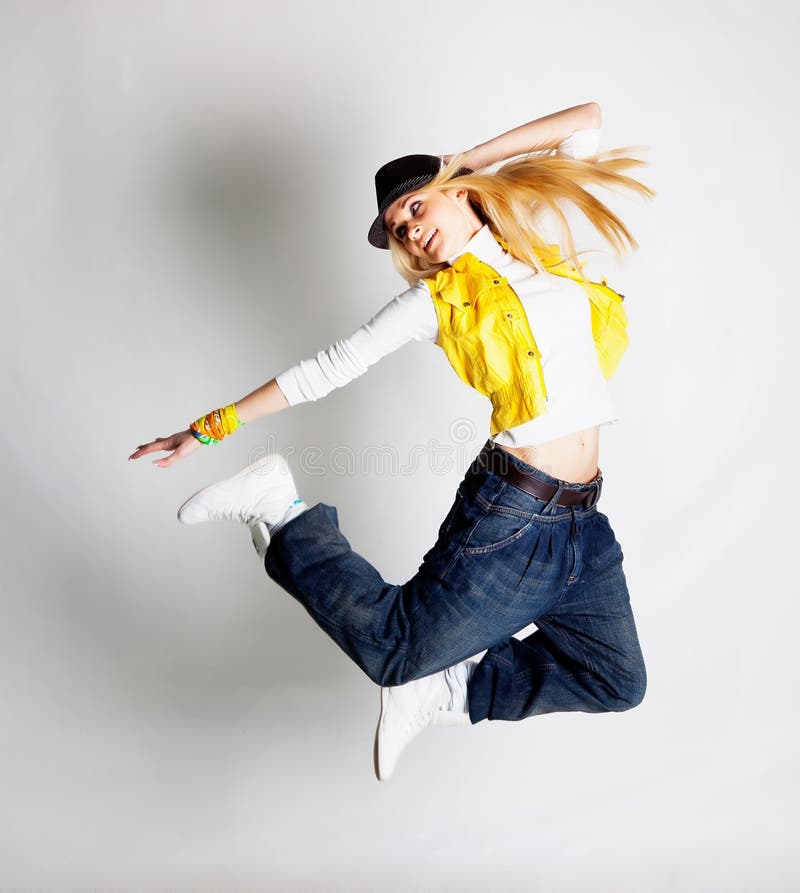 Dancing girl stock image. Image of fashion, motion, performance - 23826625