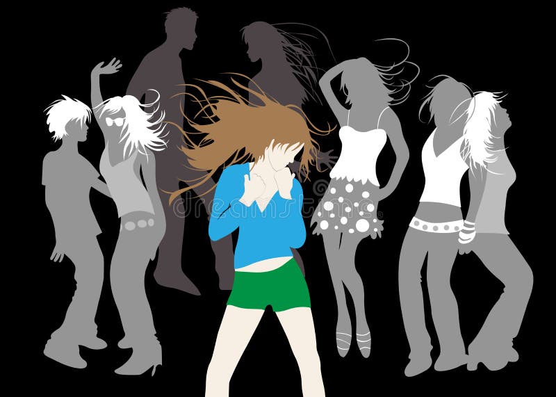 Girls Night Out Silhouettes Stock Illustrations – 18 Girls Night Out ...