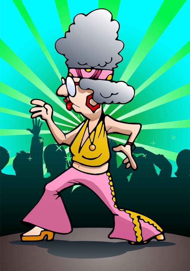 Grandma Dancing Stock Illustrations – 420 Grandma Dancing Stock ...