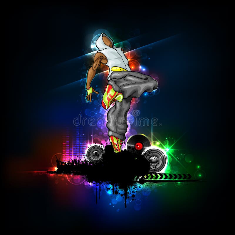 Dancing Guy stock illustration. Illustration of flexibility - 25455469