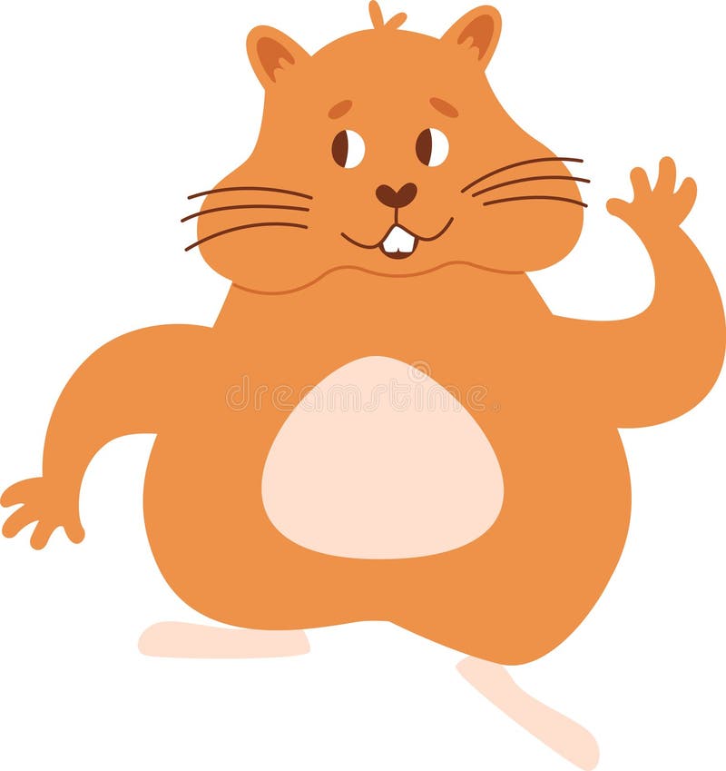 Dancing Hamster Pet stock vector. Illustration of little - 312028439