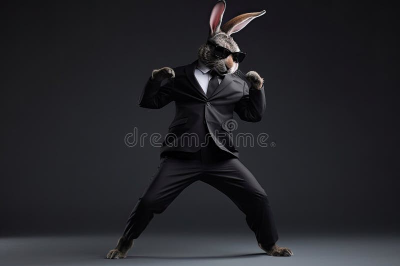 Dancing Hare, Generative AI Stock Illustration - Illustration of ...
