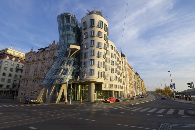 Dancing House editorial image. Image of business, exterior - 25826045