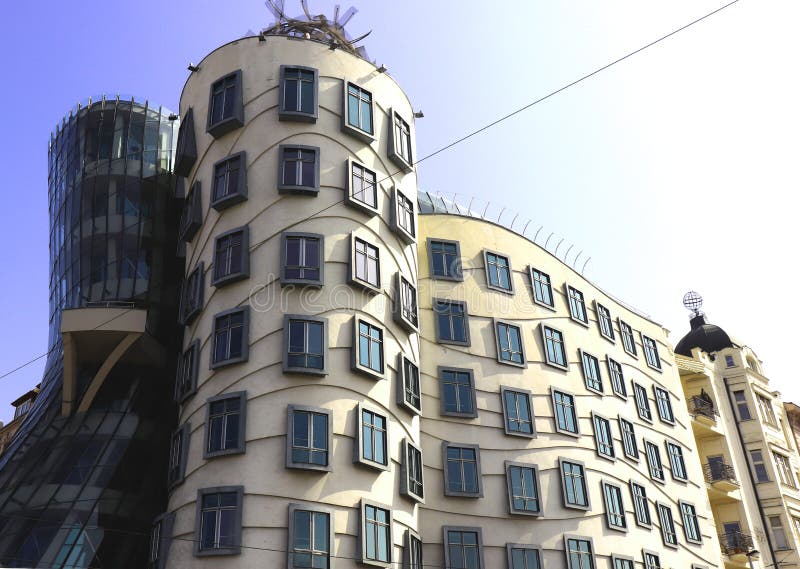 The dancing house editorial image. Image of view, landscape - 116654515