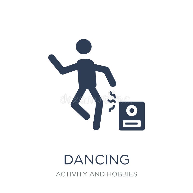 Dancing Icon. Trendy Flat Vector Dancing Icon on White Background from ...