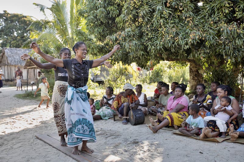 The Dancing Indigenous Women, North Madagascar Editorial Photography ...