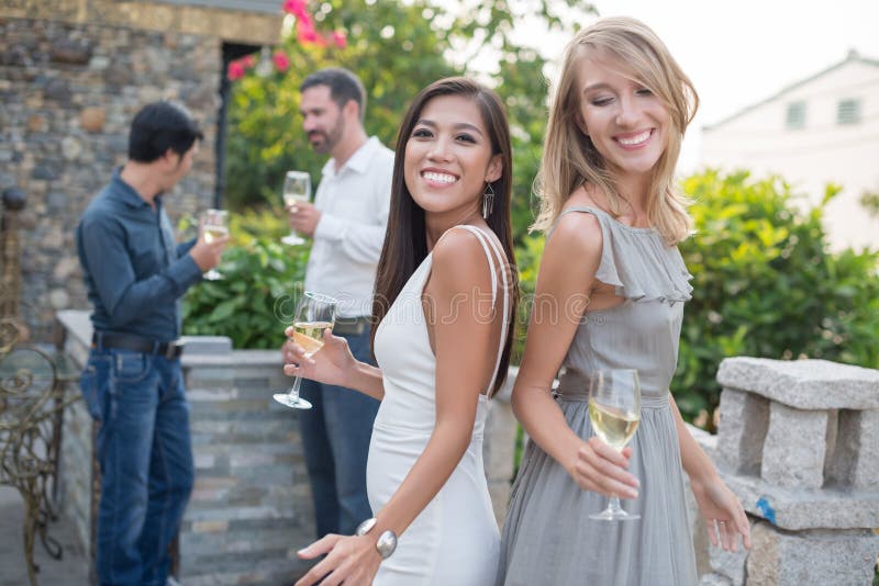 Dancing ladies stock photo. Image of together, cocktail - 69129486
