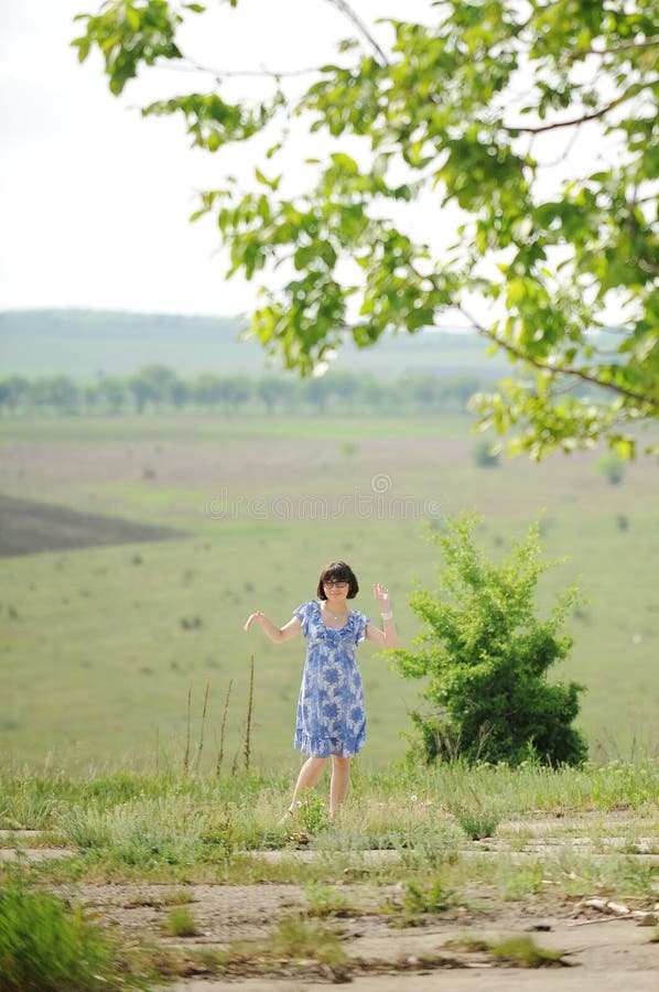 Dancing Lady stock photo. Image of person, hair, casual - 30446682