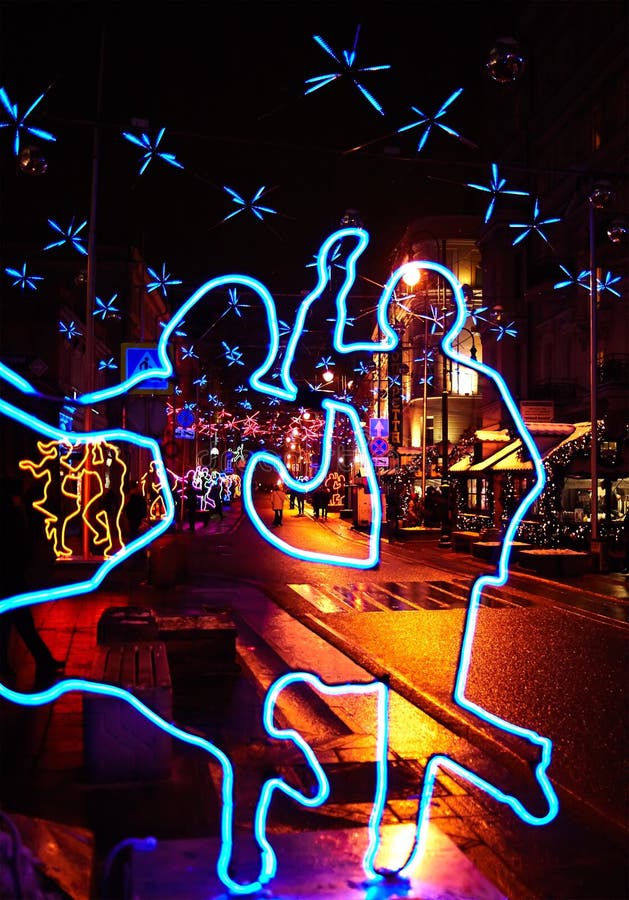Dancing lights stock photo. Image of style, evening, dancing - 67576442