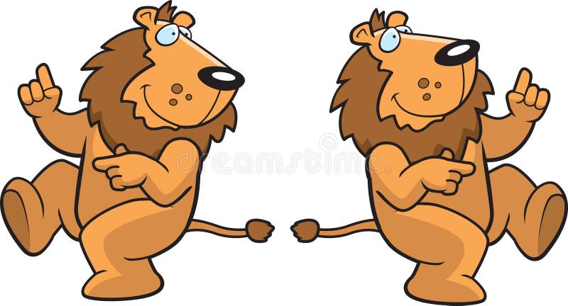 Dancing Lion stock vector. Illustration of smiling, cartoon - 6227169