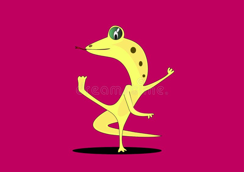 Dancing Lizards stock vector. Illustration of dancers - 54097157