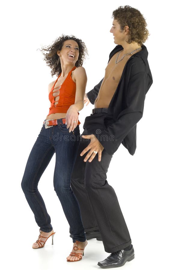 Dancing lovers stock image. Image of caucasian, indoors - 3283281