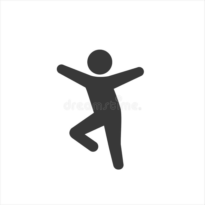 Dancing Man Icon. Modern Flat Style Vector Stock Vector - Illustration ...