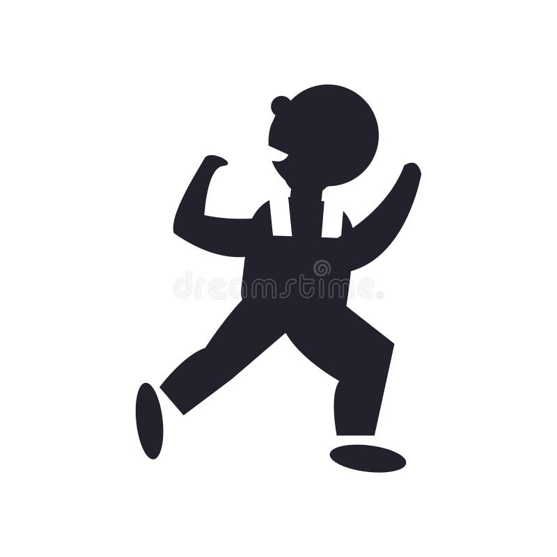 Man Dancing Icon Vector Sign and Symbol Isolated on White Background ...