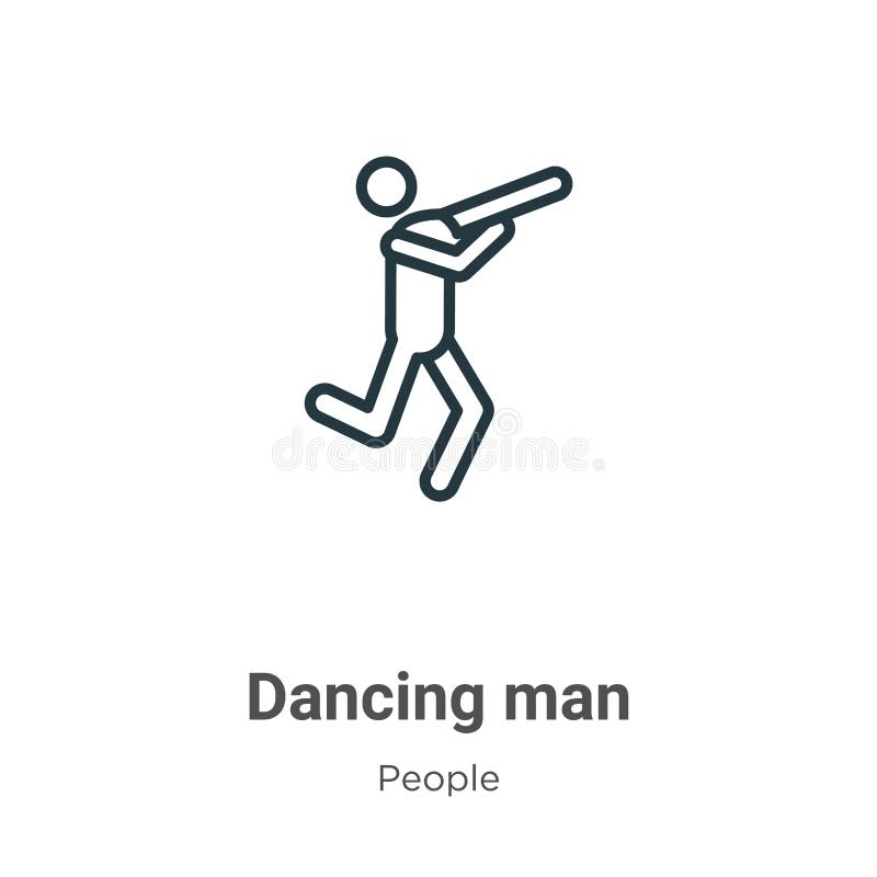 Dancing Man Icon in Filled, Thin Line, Outline and Stroke Style. Vector ...