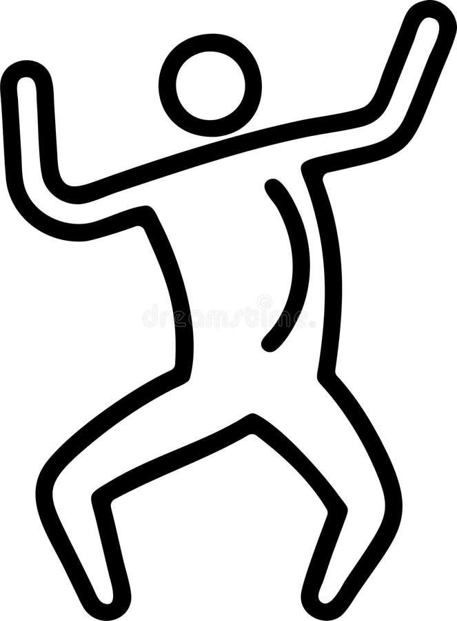 Dancing Man Vector Art Design Stock Illustration - Illustration of ...