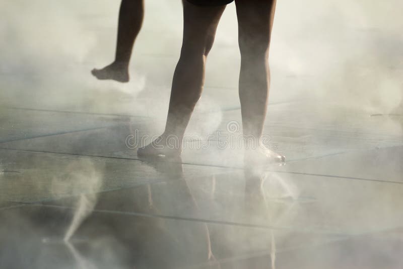 Dancing in the mist stock photo. Image of artistic, smoke - 60400164